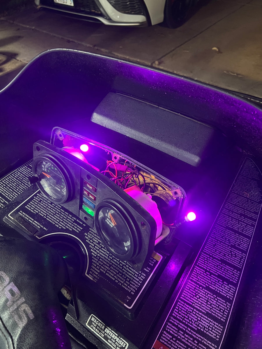 Purple Snowmobile LED Gauge Kit – NonStockSociety